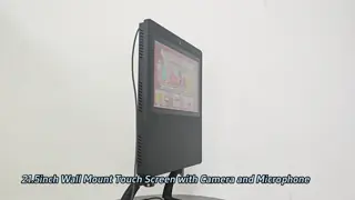 21.5 Inch Wall Mount Capacitive Touch Screen Display with Camera and Microphone