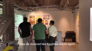 Warmly welcome Egyptian friends to visit our company and learn about our car soundproofing product