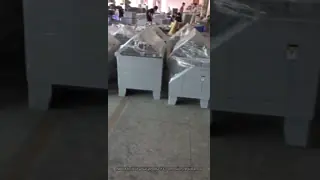 Dry cleaning machine metal parts salt spray chambers: chemical corrosion resistance test