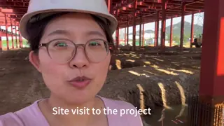 Steel structure project site