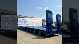 60 Ton Lowbed Trailer Heavy Equipment Transport Solution