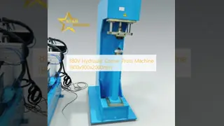 StainlessMatic 380V Hydraulic Corner Press for Sinks