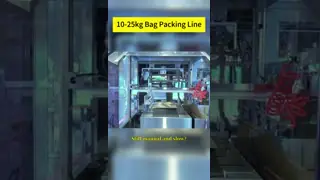 Fully Automatic 10-25kg  Bag Packaging Palletizing Production Line | One-Click Parameter Switching