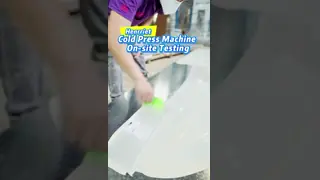 Functional debugging of the entire cold press machine