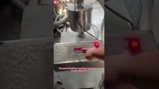 Vacuum feeding machine transports food additives.