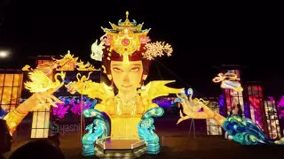 Large Traditional Chinese Goddess Figure Lantern for Festival Night Show