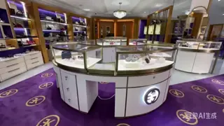 jewelry showcase sample room