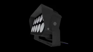 High Power RGB LED Floodlight with DMX512 Control and IP66 Waterproof for Stage Events