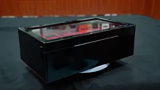 Flip Clear Watch Display Box - Dustproof Case for Home & Store Use