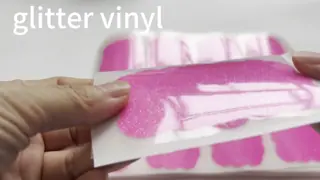 pink glitter vinyl