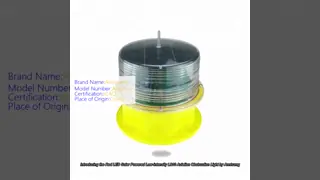 Red LED Solar Powered Low-intensity L810 Aviation Obstruction Light