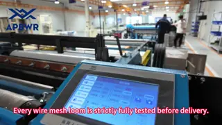Anping Weaver 130B Wire Mesh Loom: Factory Test vs Customer On-site Application