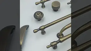 Factory Direct Sales French Retro Cabinet Wardrobe Cabinet Door Handles Vintage Imitation Brass Sing