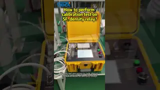 How to perform calibration test on SF6 density relay？