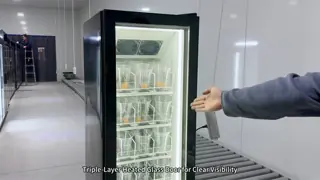 Commercial Upright Air Cooling Single Door Beverage Cooler Auto Defrost Digital Control Large Capaci