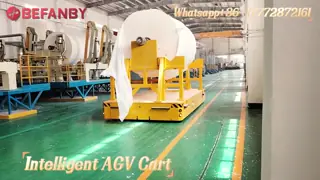 5T Transfer Cart With Protective Frame,Intelligent AGV Cart For Factory Use