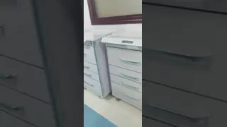5 drawers dental cabint with side tray