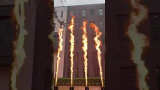 DMX 512 Control 8-10M Stage Flame Machine for DJ Event Waterproof Concert Fire Effect