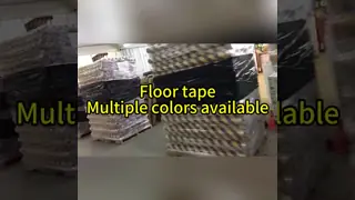 PVC Yellow Warning Tape Colored Marking on the Ground Floor Factory Marking