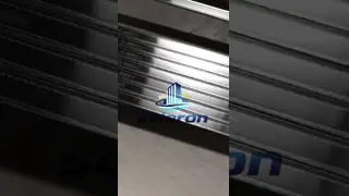 Laser engraving on aluminum strips