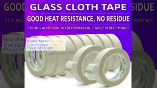 High Temp Glass Cloth Tape 260C No Residue Insulation