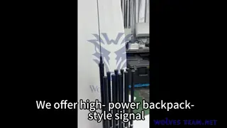4 Antennas Backpack Jammer Omnidirectional 5G Cell phone Signal Blocker 200 Watt