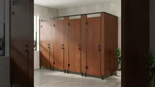 Finished Commercial Toilet Partition Display - HPL, Aluminum Honeycomb, PVC & Stainless Steel Restro