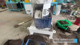 Flat Die Pelleting Machine for Organic Fertilizer Production with 1-4 Tons per Hour Capacity