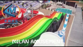 H6M Water Amusement park Equipment Fiberglass Slide for commercial and Private use