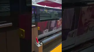 Textile printing system with Kyocera print head