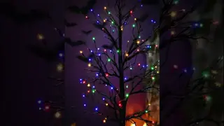 Multicolor LED Dead Tree Light | The Star Attraction for Halloween Photo Ops
