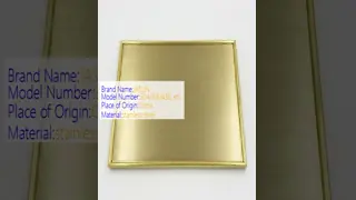 Durable Brushed Antique Brass Stainless Steel Panels