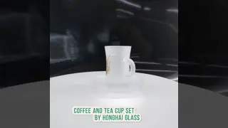 Elegant Frosted Glass Tea Cups Scratch Resistant Design
