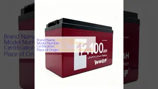 Upgrade to 12V 100Ah LiFePO4 Battery for Long Life