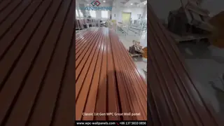 Verified Manufacturer 1st Generation Fluted WPC Wall Panel For Global Projects