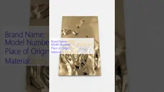 Luxury Water Ripple Stainless Steel Wall Cladding