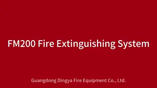 Process of pipe network type FM200 fire extinguishing system