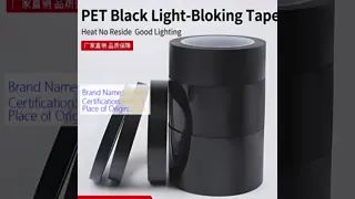 Nomay Black PET High Temp Tape Zero Light Leakage Solution
