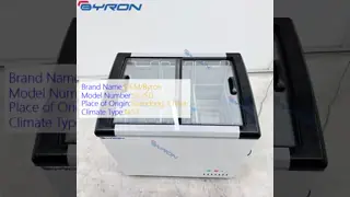 Commercial Ice Cream Freezer Curved Glass Display