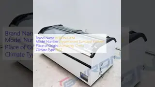 Commercial Curved Glass Island Freezer Best Cooling Solution