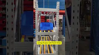 Gravity Flow Rack FIFO Roller Shelving, Industrial First In First Out Flow Through Storage Rack for