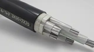 U1000 AR2V 0.6/1kV 3x25mm² Aluminum Core XLPE Insulated PVC Sheathed Low Voltage Industrial Cable