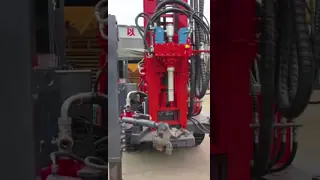 Heavy-duty pneumatic drilling rigs are capable of drilling into rock