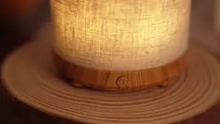 100ml USB Linen Cover Aroma diffuser with LED Night Light