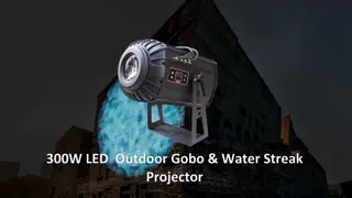 300W LED Zoom Outdoor Water Ripple Gobo Projector