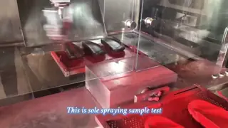 Automatic Shoe Sole Spray Painting Machine Efficiency