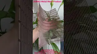 Indoor Outdoor Decorative Mesh Woven Metal Mesh Divider Privacy Screen
