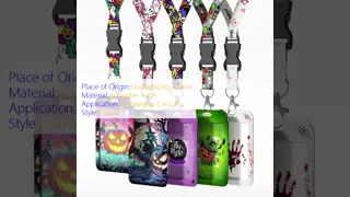 Custom Halloween ID Badge Holder with Lanyard