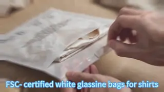 FSC Glassine paper garment bag