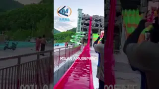 Adults High Speed Water Slide Aqua Park Equipment 400-700cbm/Hour Water Flow For Outdoor Use